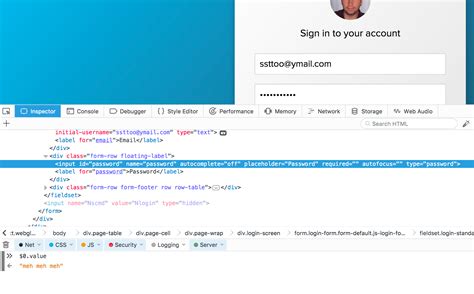 Browser Remembers Your Password But You Dont Take It Back Stoyan