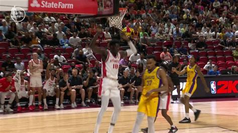 Keaton Wallaces Block Leads To Mouhamed Gueyes Dunk Espn Video