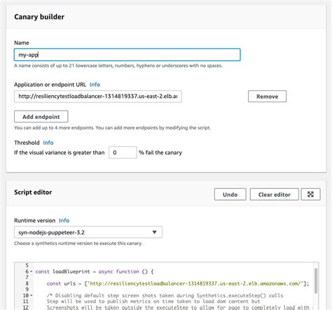 visual monitoring of applications with amazon cloudwatch synthetics