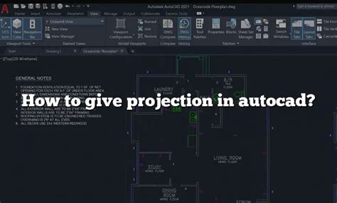 How To Give Projection In Autocad Caddikt