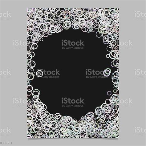 Abstract Circle Pattern Cover Template Vector Page Background Design From Rings Stock