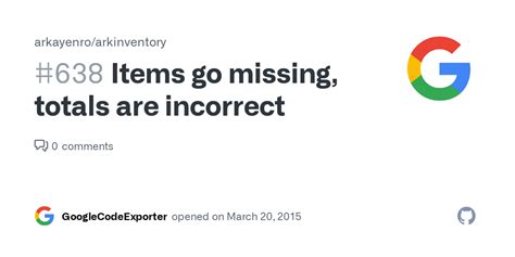 Items Go Missing Totals Are Incorrect Issue Arkayenro