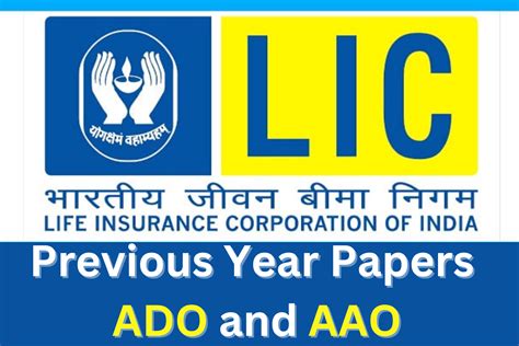 Lic Previous Year Papers For Ado And Aao Exam 2025