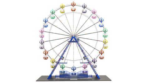 Ferris Wheel Kissimmee Old Town 3d Model Turbosquid 2202247