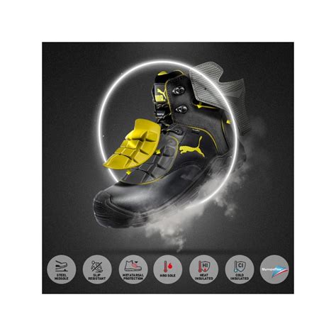 Puma Borneo Mt S3 Bocanci De Protectie Din Piele Protectie Metatarsiana