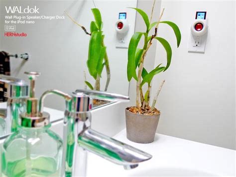 Waldok Wall Plug In Dock Speaker For Ipod Nano Gadgetsin