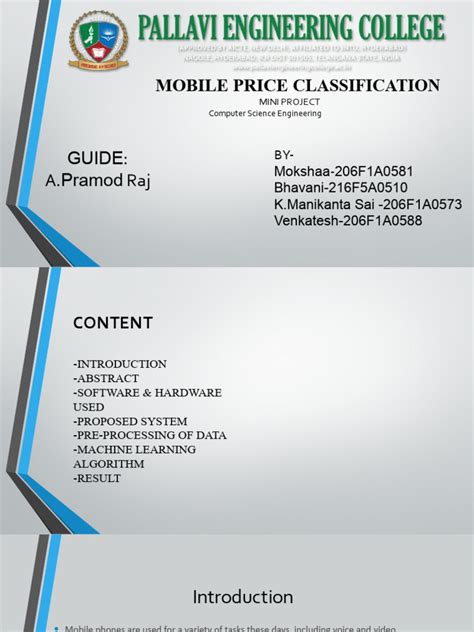 Moblie Price Classification 1 Pdf Support Vector Machine Machine Learning