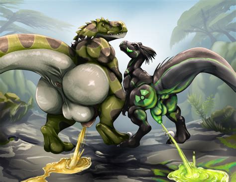 Rule 34 Anus Ass Balls Bodily Fluids Claws Dinosaur Dromaeosaurid Duo