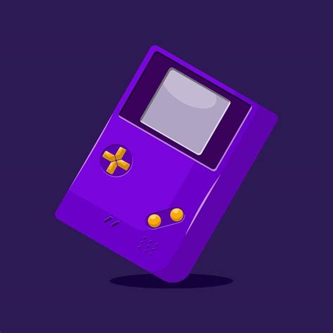 Flat Illustration Classic Game With Analog Button Vector Art