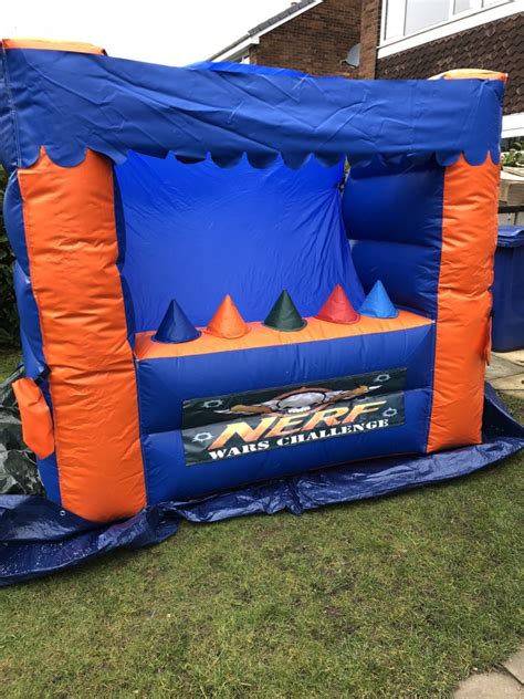 Inflatable Nerf Shooting Range Abi S Entertainments Bouncy Castle