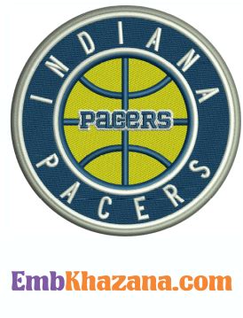 Indiana Pacers Logo Machine Embroidery Design