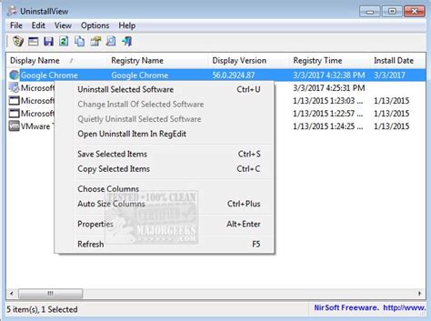 Download Uninstallview Majorgeeks