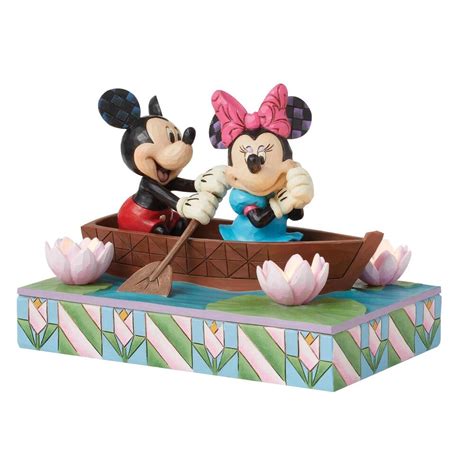 Jim Shore Disney Traditions Mickey And Minnie Led Love Rowboat