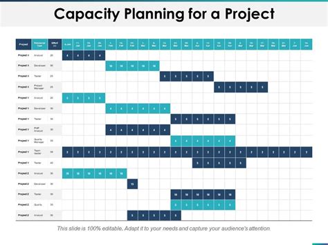 Capacity Planning For A Project Ppt Powerpoint Presentation Infographic Template Professional