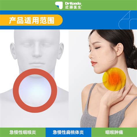 近藤医生咽扁贴膏穴位磁疗贴适用于急慢性咽喉炎扁桃体炎咽喉肿痛 虎窝淘