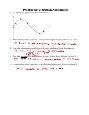 Understanding Uniform Acceleration Graph Analysis And Course Hero