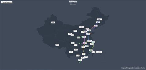 Echarts绘制地图及连线echarts地图画线 Csdn博客
