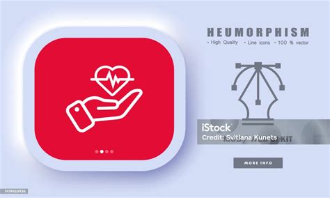 심장 펄스 라인 아이콘입니다 심장 박동 확인 손 의사 심장학 치료 건강 검진 의료 개념 신형 스타일 비즈니스 및 광고에 대한