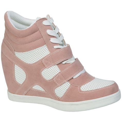 Womens Shoes Ladies Wedges Trainers Lace Up High Top Boots Ankle Mid