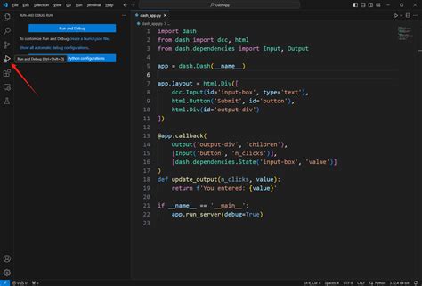 Debugging A Dash Application In Vscode