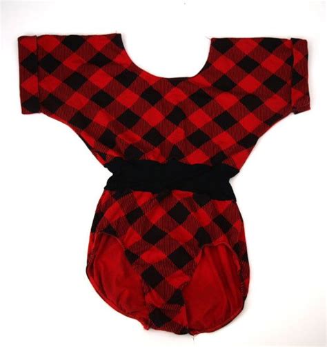 Vintage 80s Bodysuit Leotard Dance Exercise Wear Red Black Etsy