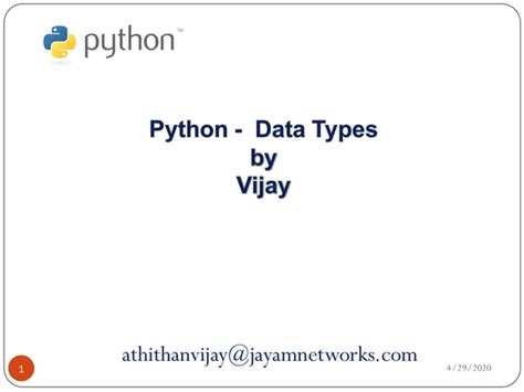 Python Data Types Ppt