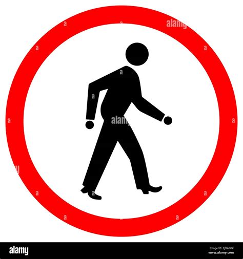 Pedestrian Crossing Road Sign Isolate On White Backgroundvector