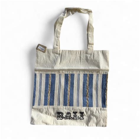 Bali Canvass Bag Blue Womens Fashion Bags And Wallets Tote Bags On