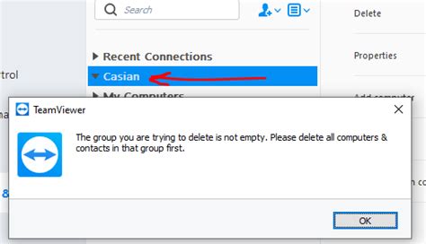 Cant Delete Folder From Computers And Contacts Teamviewer Support