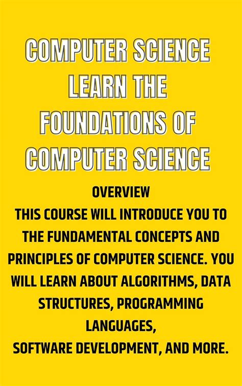 computer science learn the foundations of computer science ebook