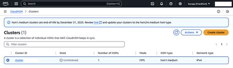 setup an aws kms custom key store using aws cloudhsm