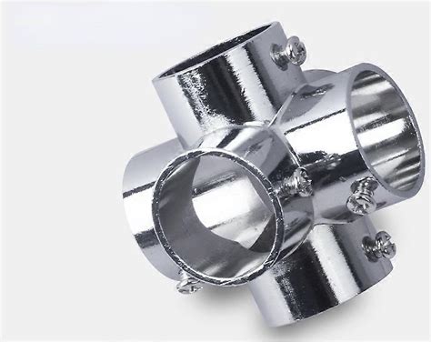 Round Pipe Connector Zinc Alloy Tee Right Angle Four Way T Pass Elbow 25mm Stainless Steel Pipe