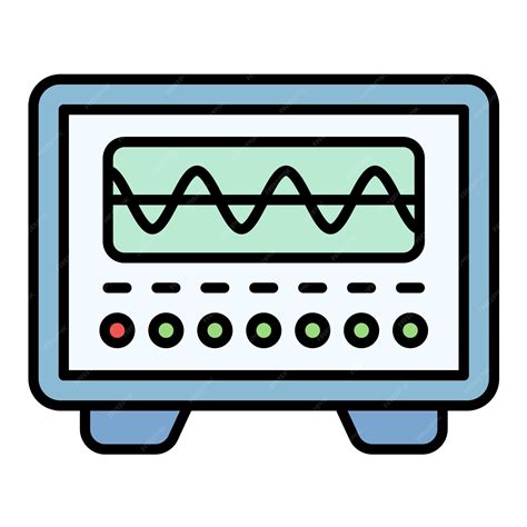 Premium Vector Oscilloscope Flat Illustration