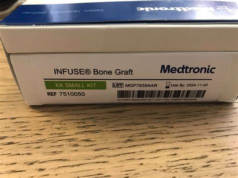 New Medtronic 7510050 Infuse Bone Graft Xx Small Kitx Disposables