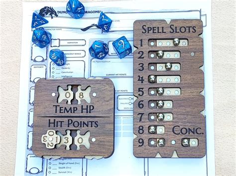 Dnd Totem Tracker Set Dungeons And Dragons Player T Dnd Magnetic Hp
