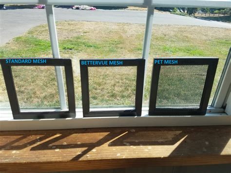 Difference In Mesh Types Screenman Mobile Screening Service
