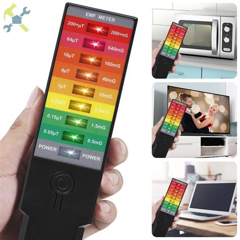 Electromagnetic Radiation Detector Handheld Emf Reader Battery Operated