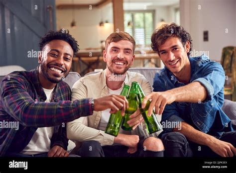 Happy Friends Toast Cheers Happies Friend Toasts Cheer Stock