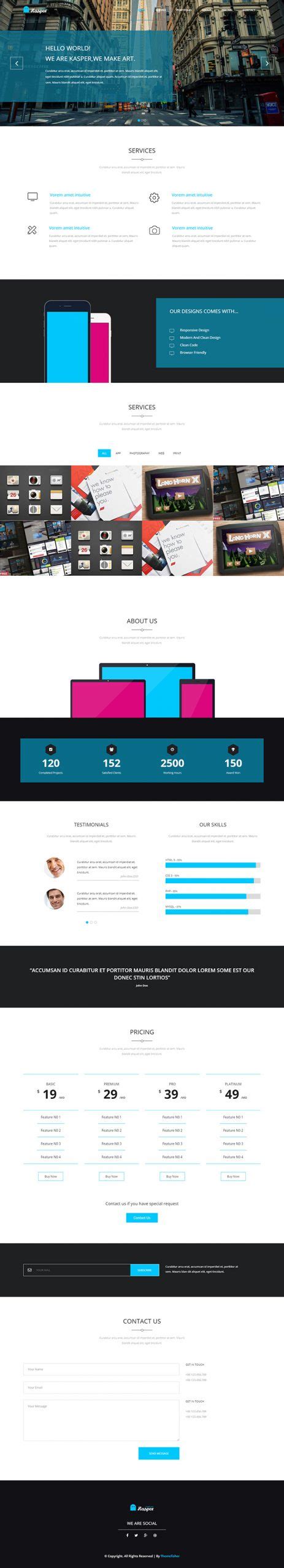 Free Kasper Website Template Free Website Templates Html5 And Css