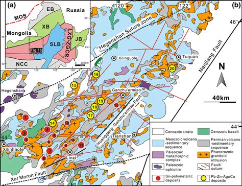 A Schematic Tectonic Map Of Northeast China B Regional Geological