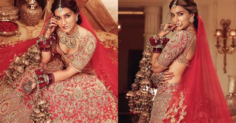 See Pics Kriti Sanon Looks Surreal In Manish Malhotras Latest Bridal