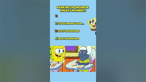 Ranking Spongebob Freaky Moments Youtube