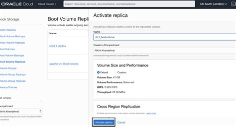 using a cross region replication setup for multiregion disaster