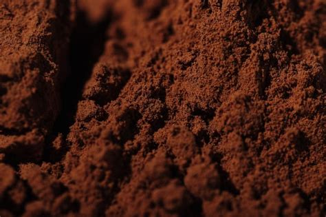 Premium Photo Closeup Brown Cocoa Powder Natural Ingredient