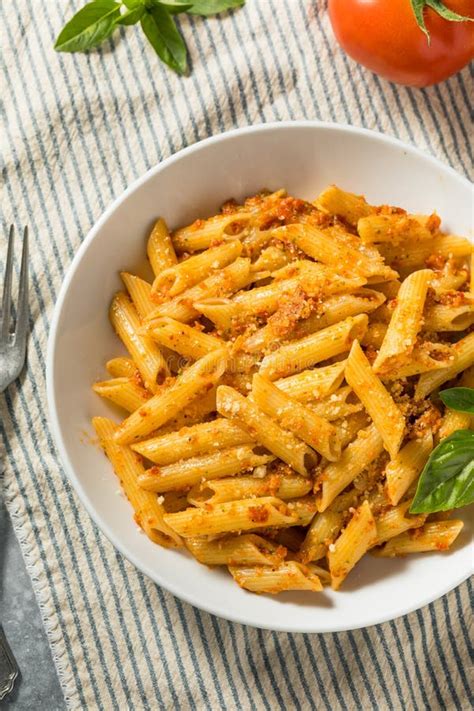Homemade Tomato Pesto Pasta Stock Image Image Of Dinner Sauce 284494157