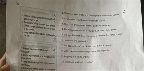 Here Is A List Of Statements Please Analyze Them Column 1 Criminal Li