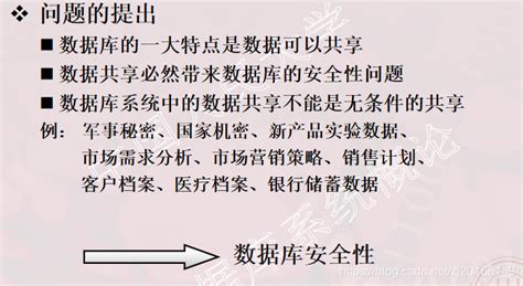 数据库系统概论——第四章 数据库安全性数据库系统概论数据库安全性不安全的因素有哪些 Csdn博客