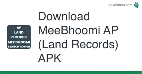 Meebhoomi Ap Land Records Apk Android App Free Download
