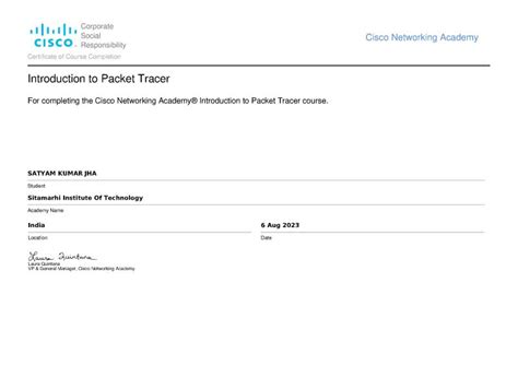 Satyam Jha On Linkedin Cisconetworkingacademy Cisco