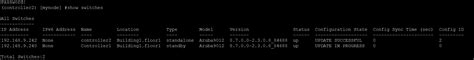 l2 redundancy can t synchronization database to standby controller